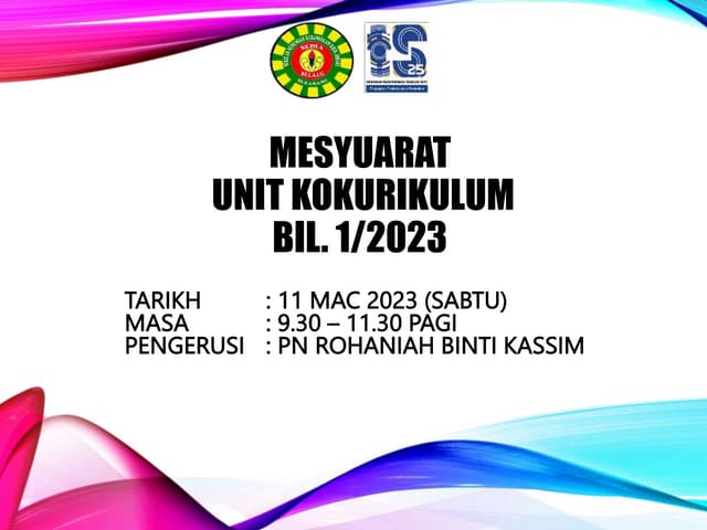 2025 Minit Mesyuarat Kokurikulum Bil 1 2025.docx
