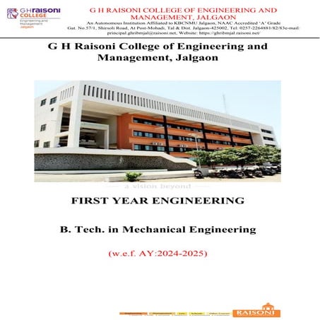 ME syllabus for engineering group in detail | PDF