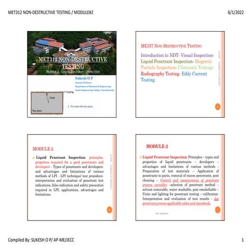 LPI_Liquid Penetrant Inspection | PDF