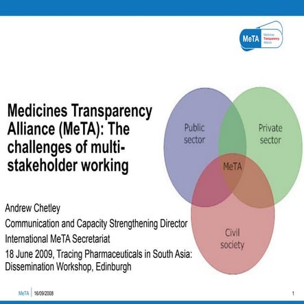 Challenges of Multi-stakeholder processes: the experience of the ...