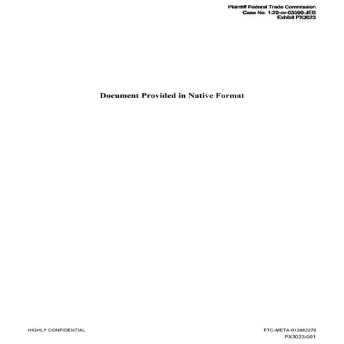 Threads Strategy Deck ((FTC v. Meta Platforms, Inc.) | PDF