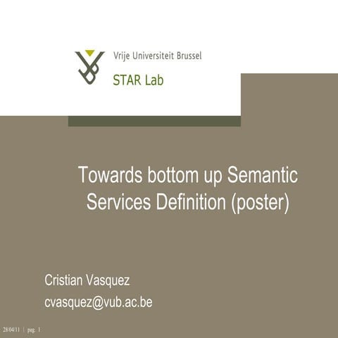 Towards Bottom up semantic services definition | PDF