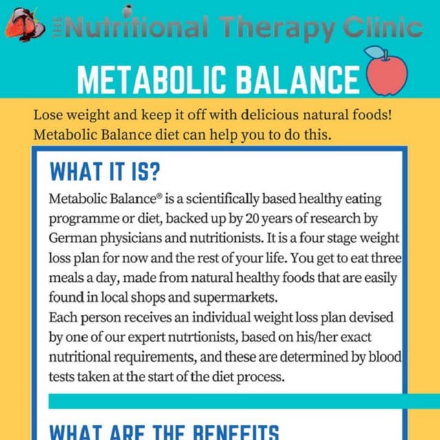 Metabolic balance | PDF
