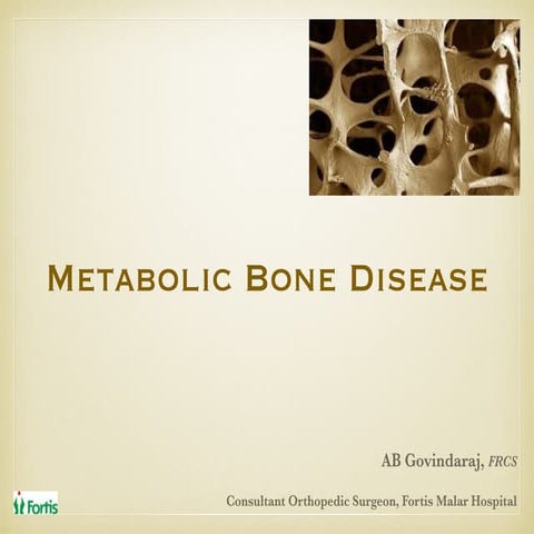 Metabolic bone disorders | PDF