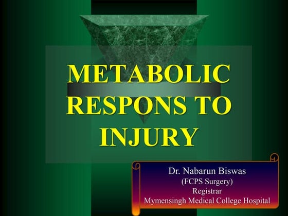 THE METABOLIC STRESS RESPONSE TO SURGERY AND TRAUMA.ppt | Endocrine and ...