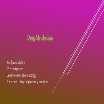 Biotransformation (Drug Metabolism) | PPTX