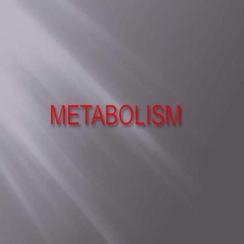 Metabolism Definition, Its types and relevant processes involved, 13.02 ...