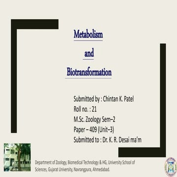 Drug metabolism Phase II reaction | PPTX