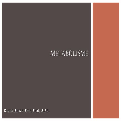 ENZIM DAN KATABOLISME | PPT