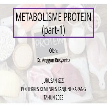 METABOLISME PROTEIN | PPT