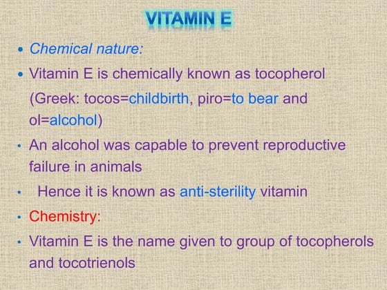 Vitamin E | PPT