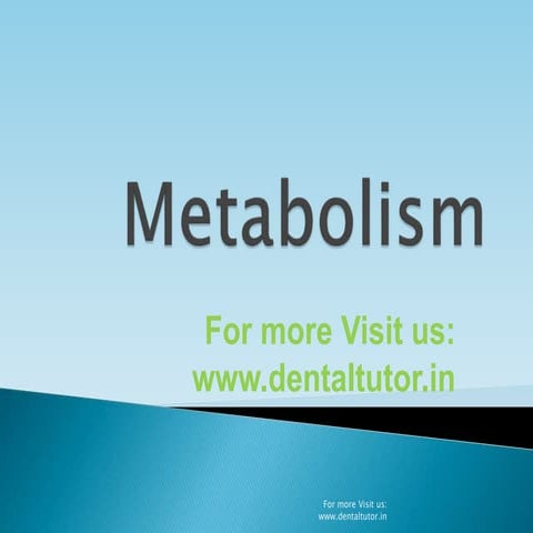 Metabolism | PPTX