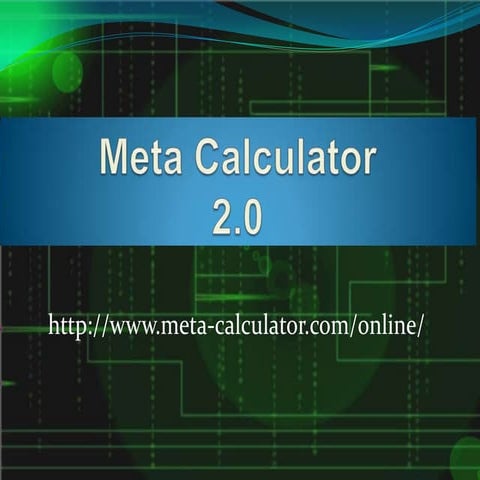 Meta calculator | PPTX