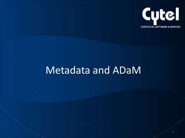 Metadata And Adam Pptx Computer Software And Applications Computing 0437