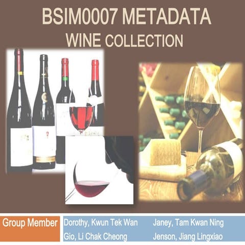 Metadata - Wine Collection | PPTX