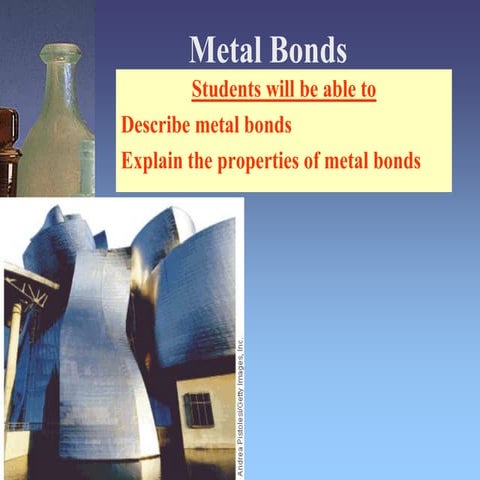Metal Bonds | PPSX | Chemistry | Science
