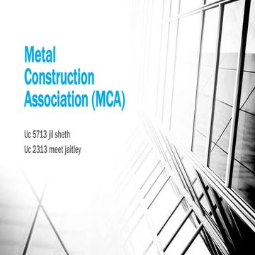 Metal construction association (mca) | PPT