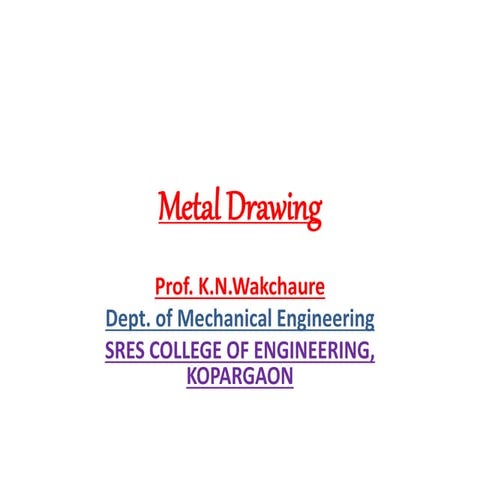 Metal drawing | PPTX