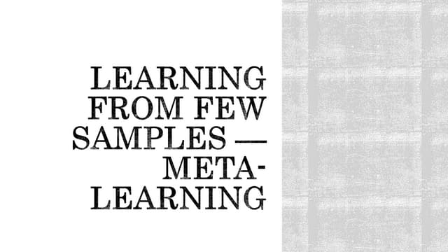 Meta-Learning Presentation | PPTX Meta-Learning Presentation | PPTX
