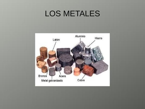 Definicion de los metales | PPT