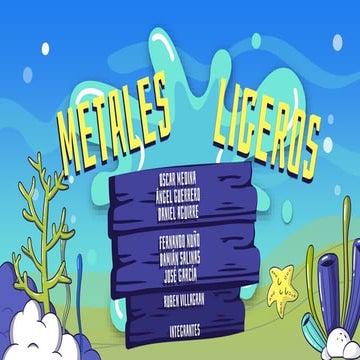 metales ligeros y sus caracateristicas y cuales son | PPTX