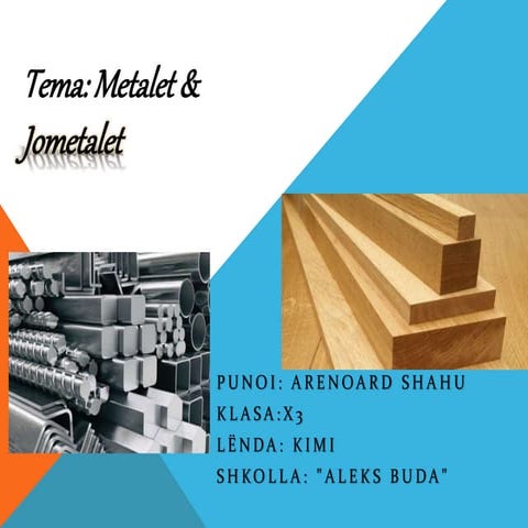 Tema: Metalet & Jometalet PU NOI : Alsi Hoxha | PDF