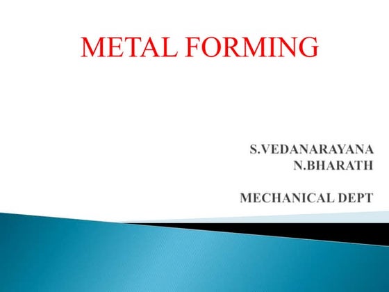 metal forming.pdf steel die forming press | PDF