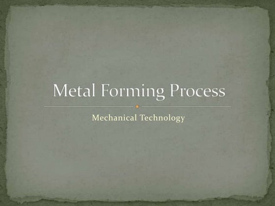 metal forming.pdf steel die forming press | PDF