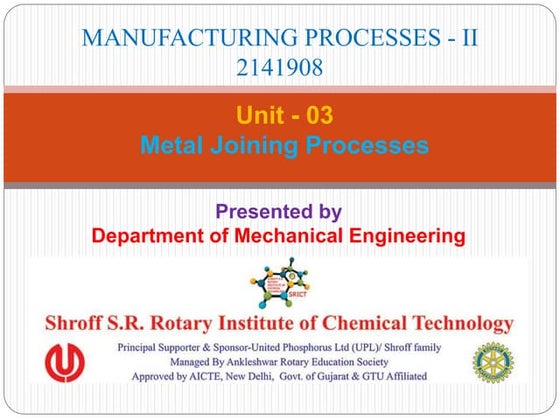 Metal joining tech q and a | PPT