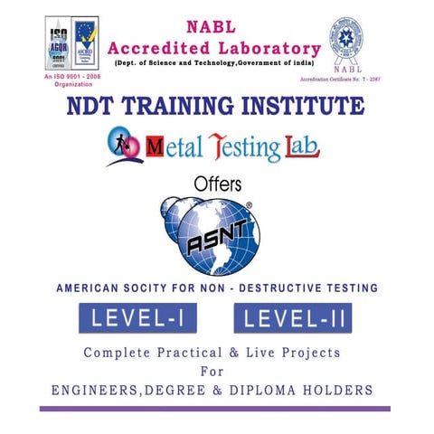 NDT TRAINING INSTITUTE | PPT