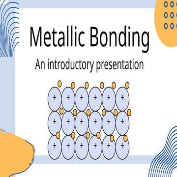 Metallic Bonding Chemistry Presentation in a Blue Orange Bold Style.pptx