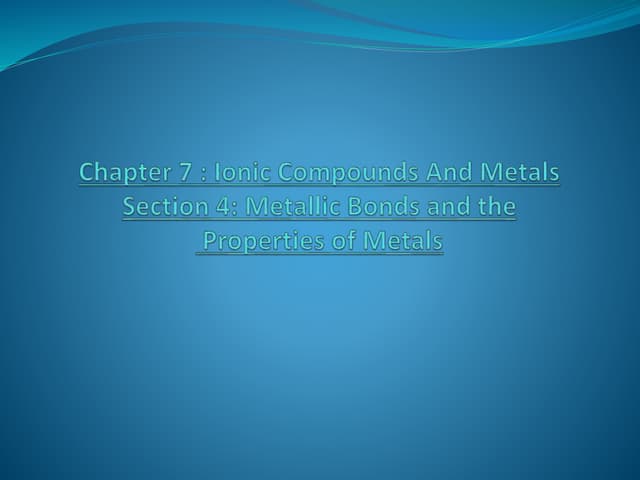 Chemical bonding Powerpoint | PPTX