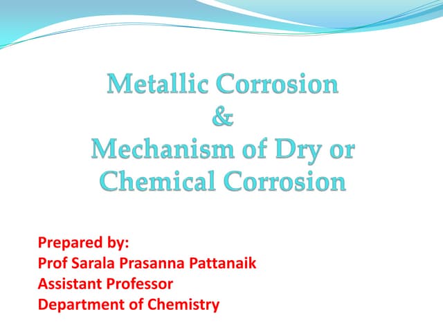Wet or electrochemical corrosion | PDF