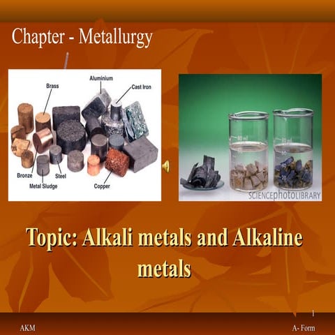Alkali and Alkaline Earth Metals - Brief Description.pptx