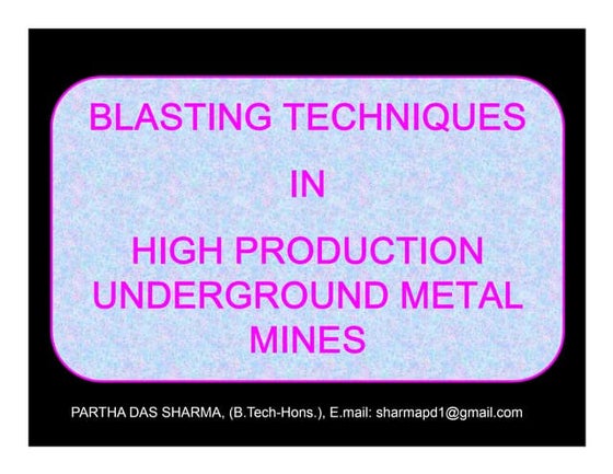 Techniques of Controlled Blasting | PDF