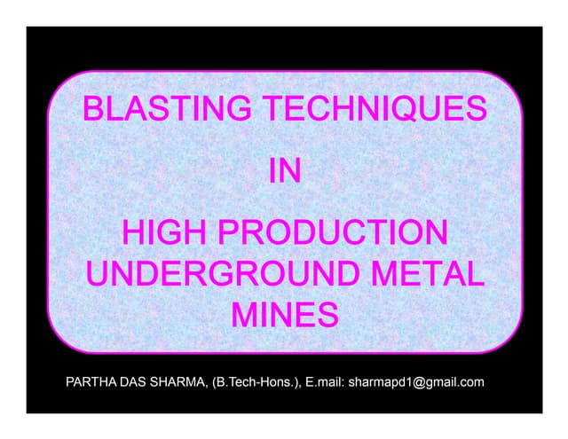 Mine Gases (Gases that are experienced during underground coal mining) | PPT
