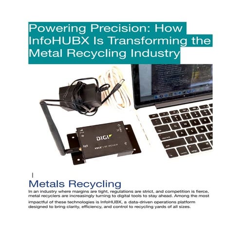 InfoHUBX Application in Metal Recycling, Forklift Onboard Weighing ...