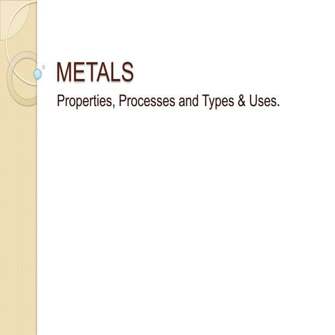 Metals | PPT | Free Download