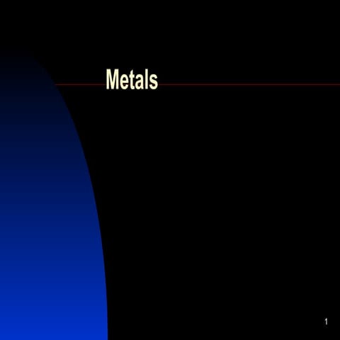 Metals | PPT