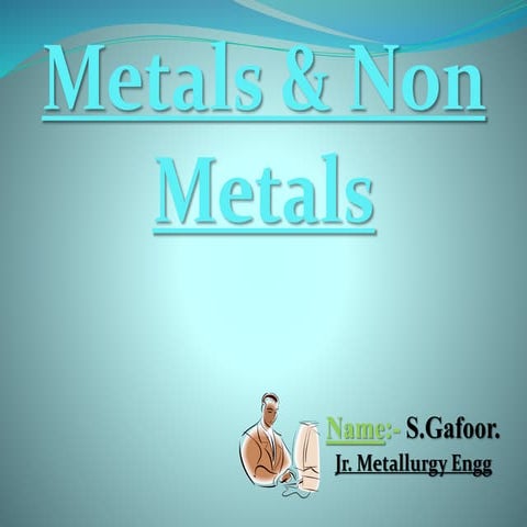 Metals. | PPT