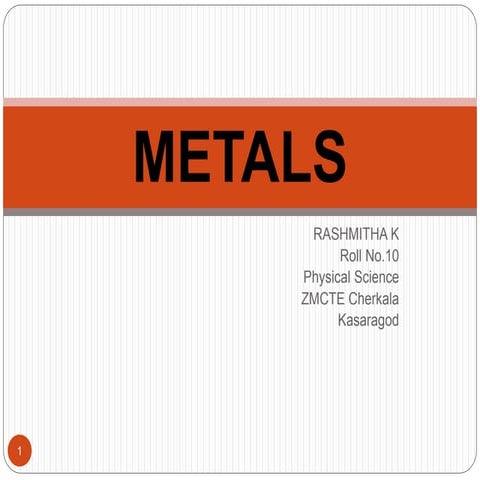 Metals | PPT