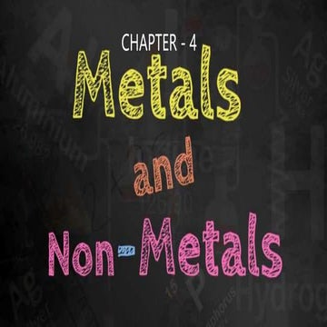 Metals and non-metals.pptx CLAA 8 COLLINS | PPTX