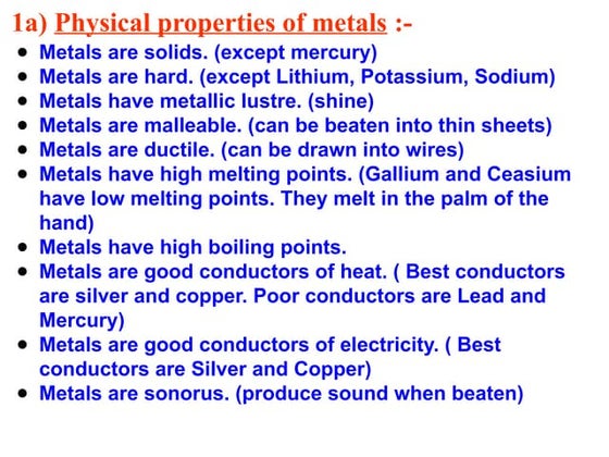 Metals and non metals | PPT
