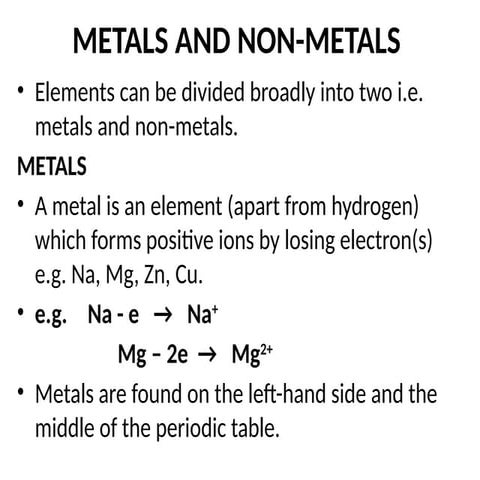 Metals and Non-metals.pptxMetals and Non-metals.pptx