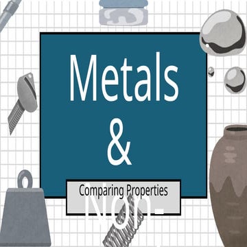 metals and nonmetals.pptx grade 8 science | PPTX