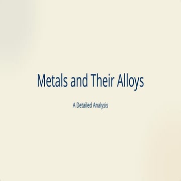 Copper and its alloys | PPTX