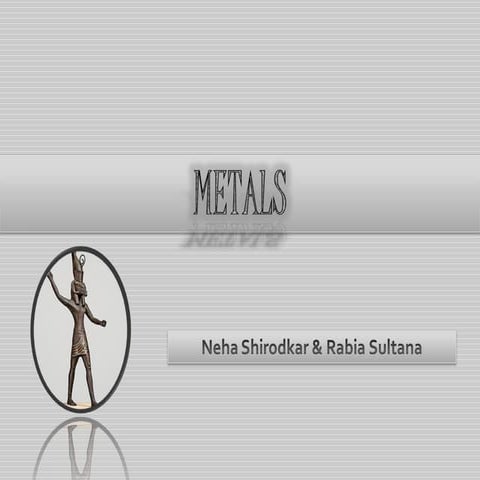 Metals & interior design | PPT