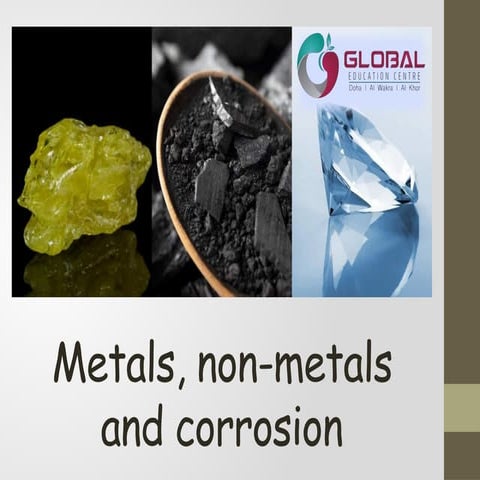 Metals, non-metals and corrosion in daily life | PPTX