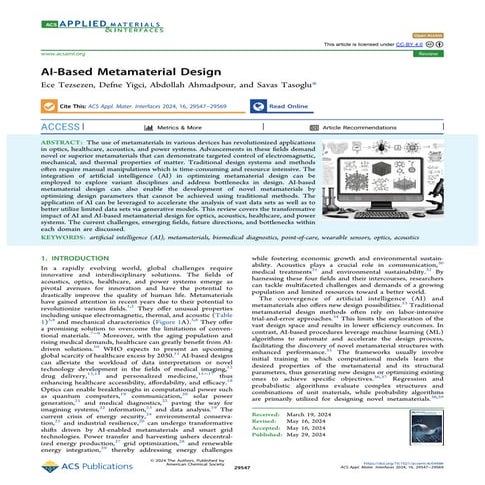 Metamaterials offer unique and fascinating properties that are not ...