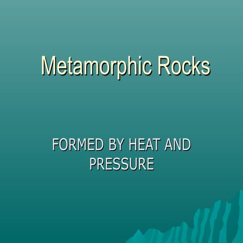 Classification of Metamorphic Rocks | PPT